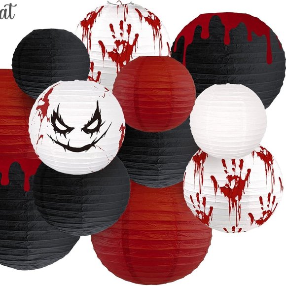 AOBKIAT | Holiday | Aobkiat 2 Pc Halloween Decor Grimace Spooky Paper ...